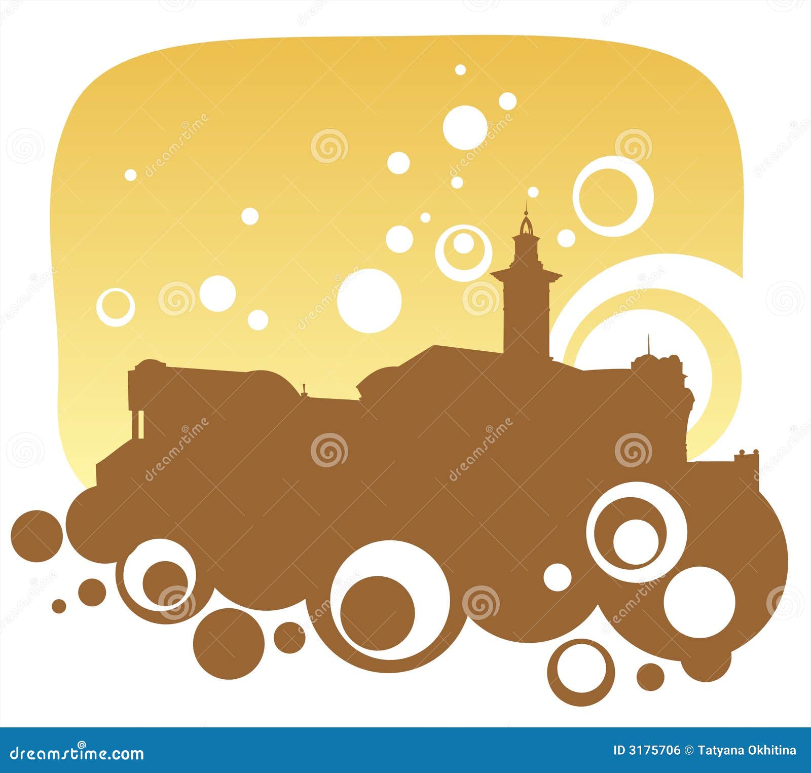 Construction en bronze illustration de vecteur. Illustration du ...