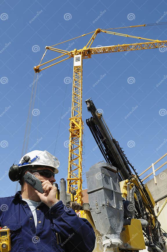 Construction, Engineer and Cranes Stock Photo - Image of engineer ...
