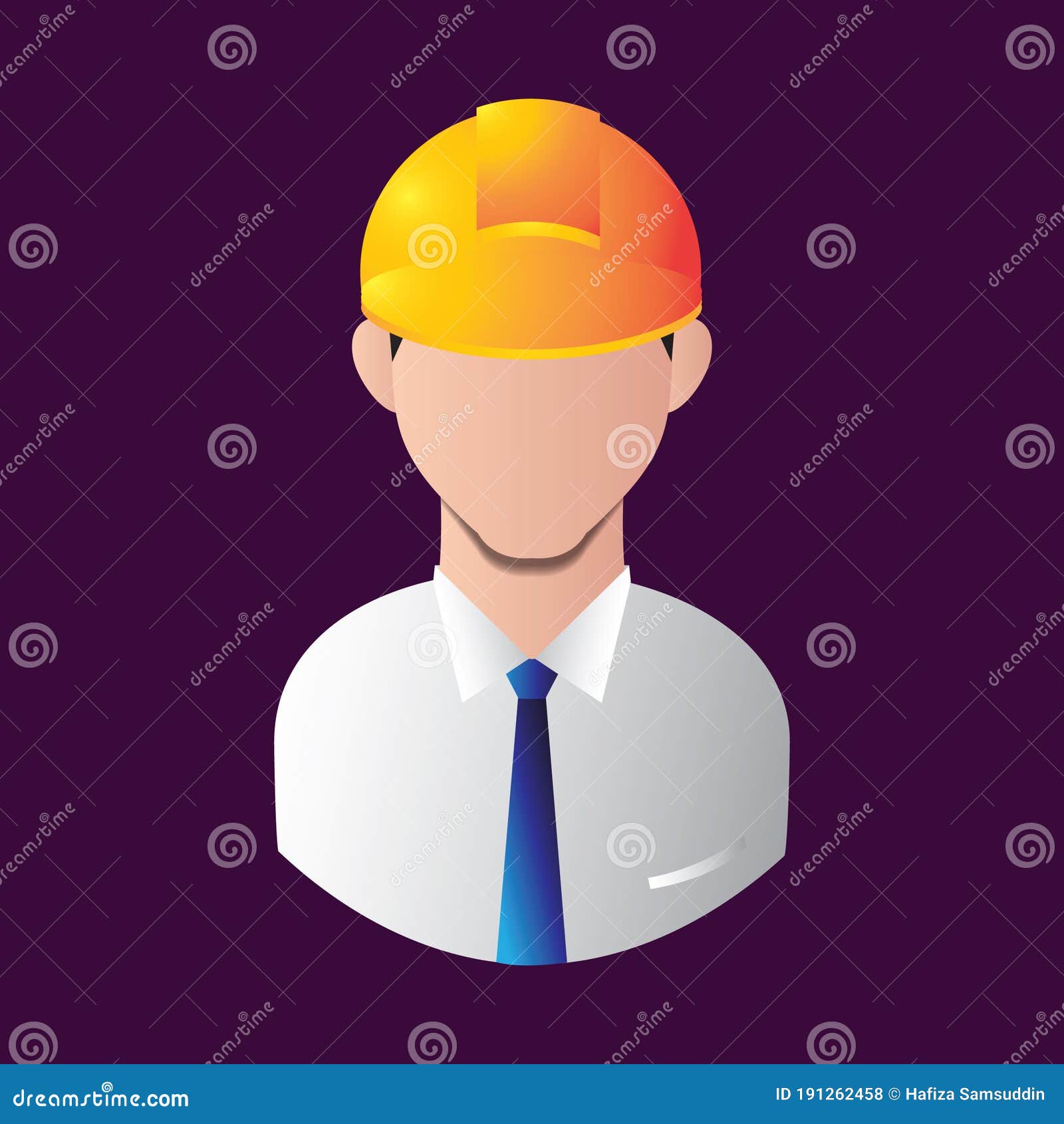 Construction Engineer. Vector Illustration Decorative Design Stock ...