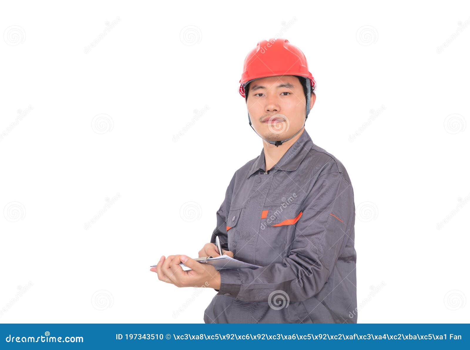 Construction Engineer at Work Holding Documents in Hand and Looking at ...