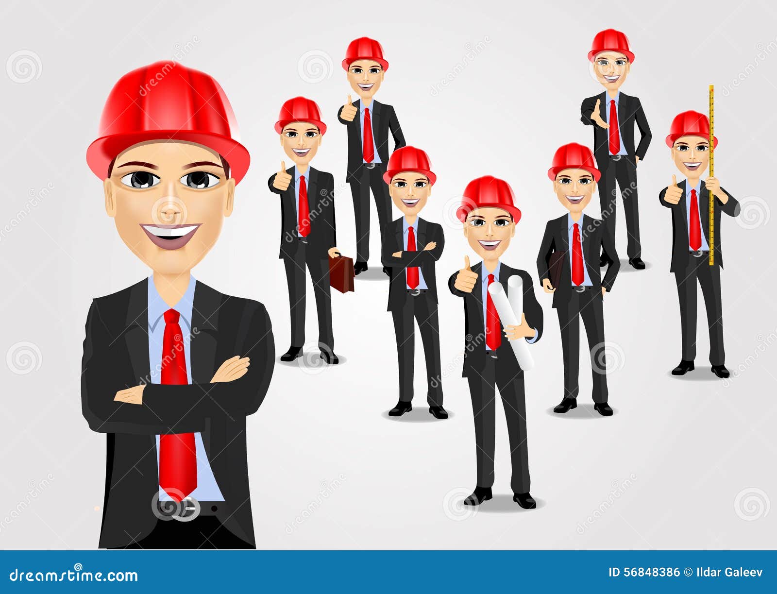 Construction Engineer Using Computer For Project Planning And ...