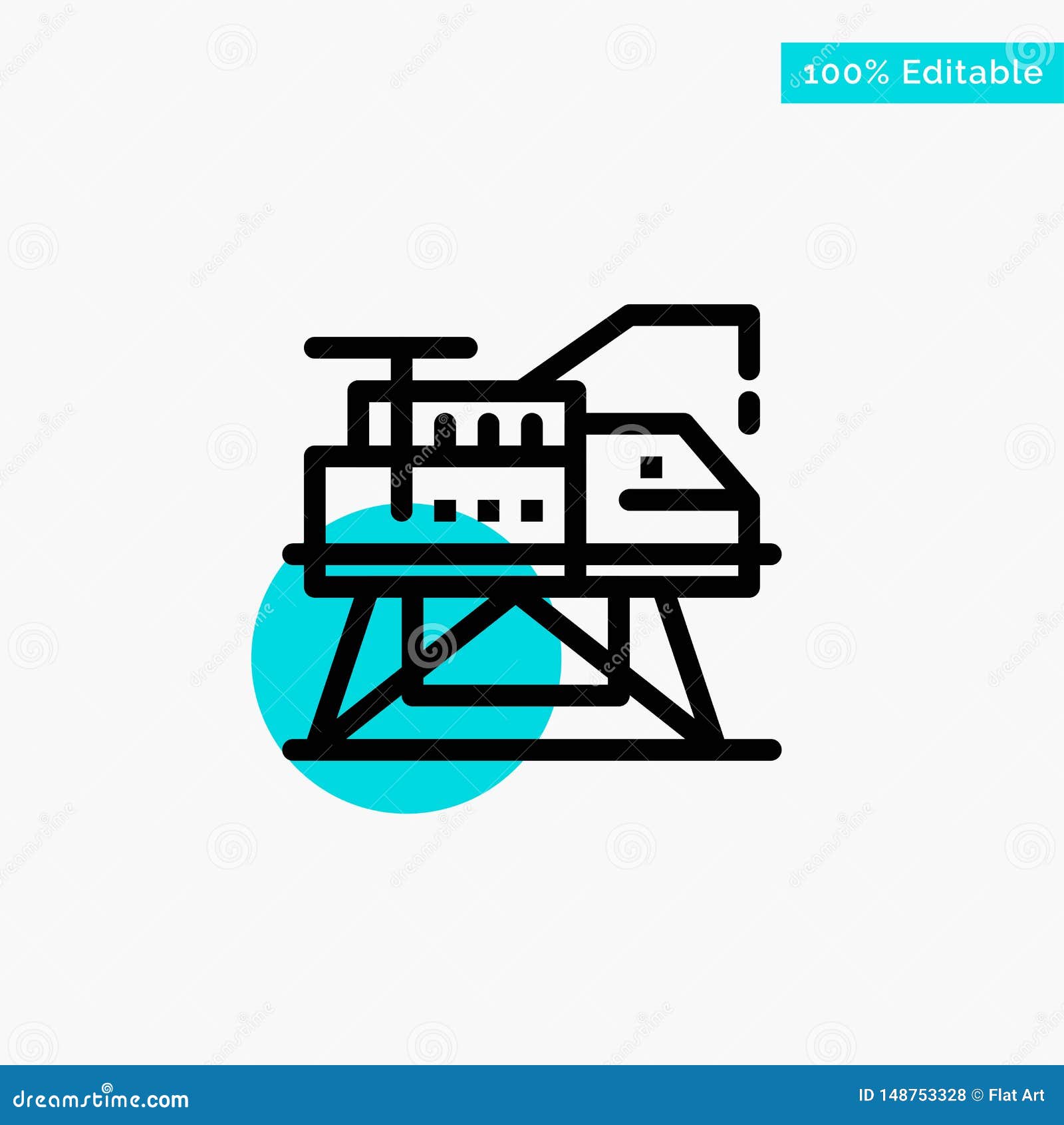 Construction, Engineering, Laboratory, Platform Turquoise Highlight ...