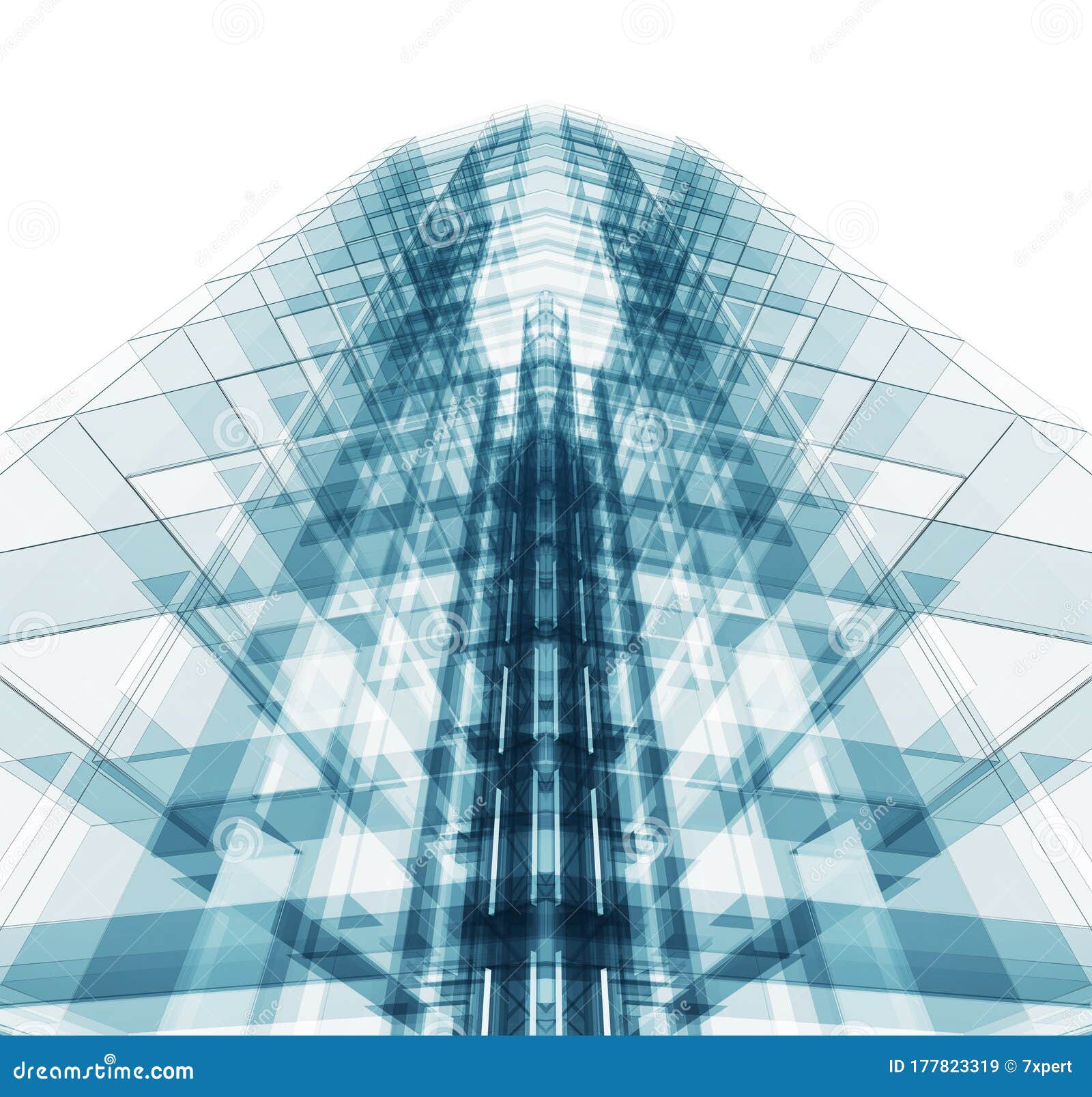 Construction Engineering Technology. 3d Rendering Stock Illustration ...