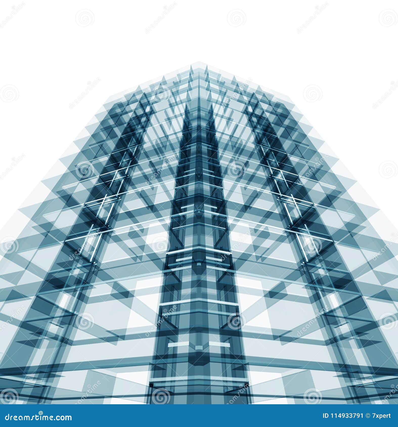 Construction Engineering Technology. 3d Rendering Stock Illustration ...