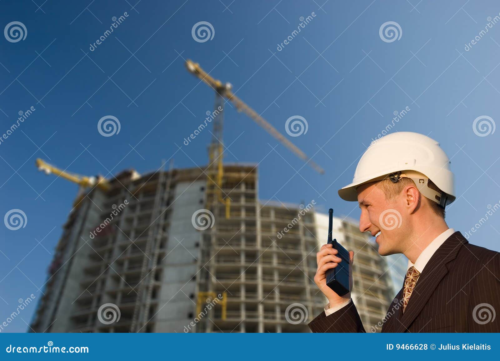 Construction Engineering Worker/manager Stock Photo - Image of ...