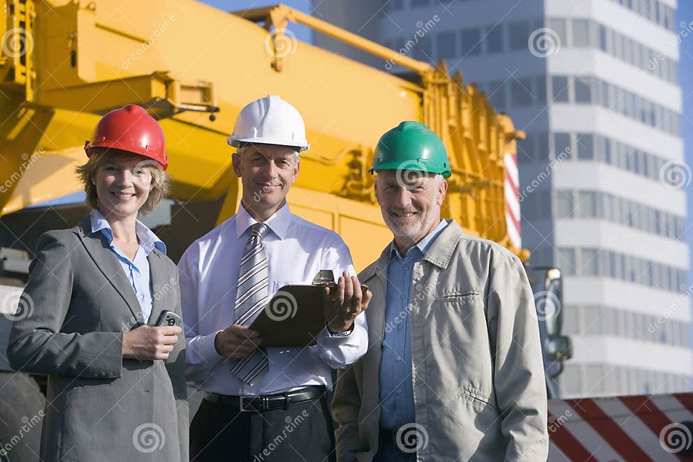 Construction engineers stock photo. Image of team, control - 3618234