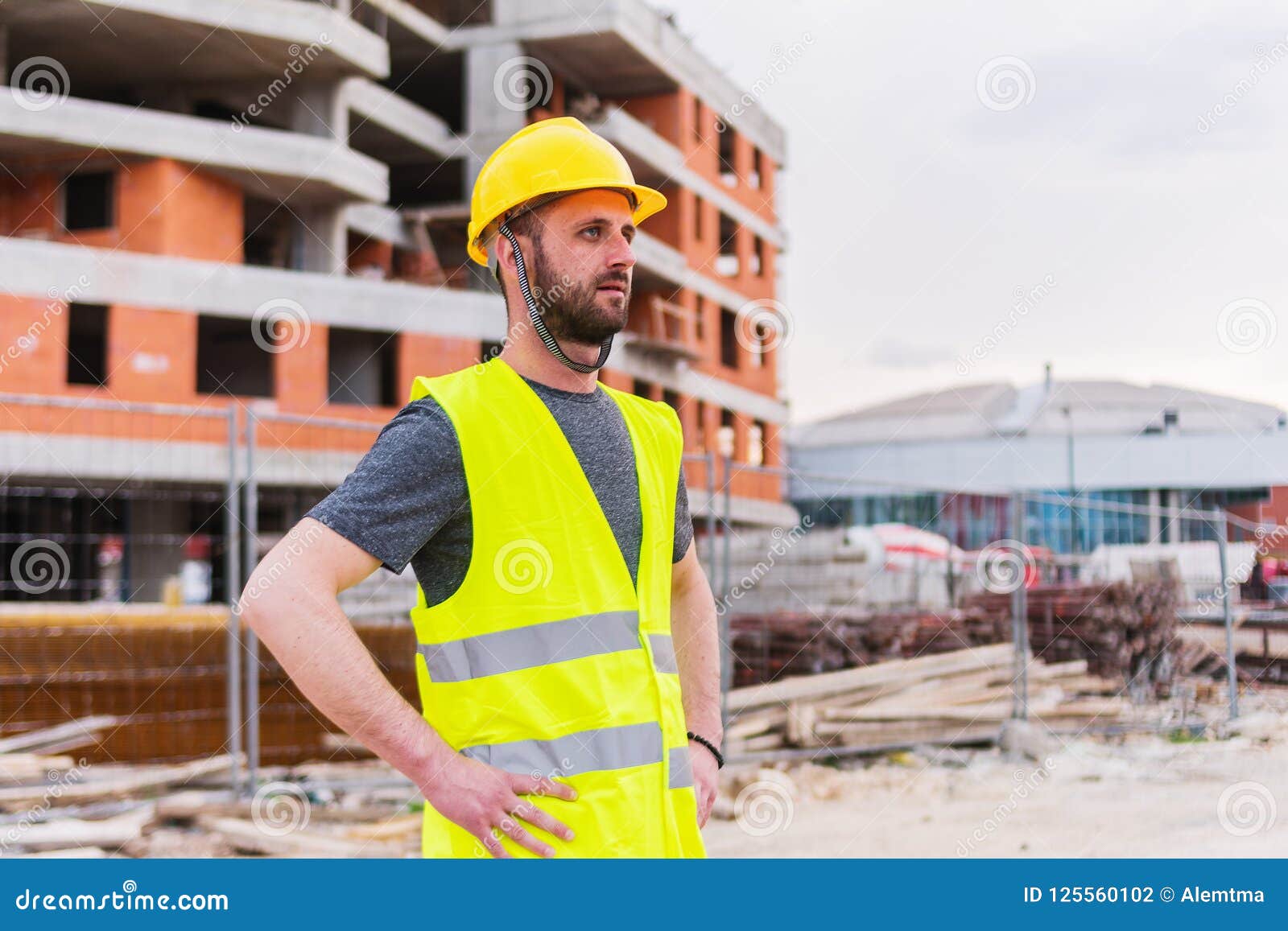Building Construciton Worker Enginneer Stock Photo - Image of ...