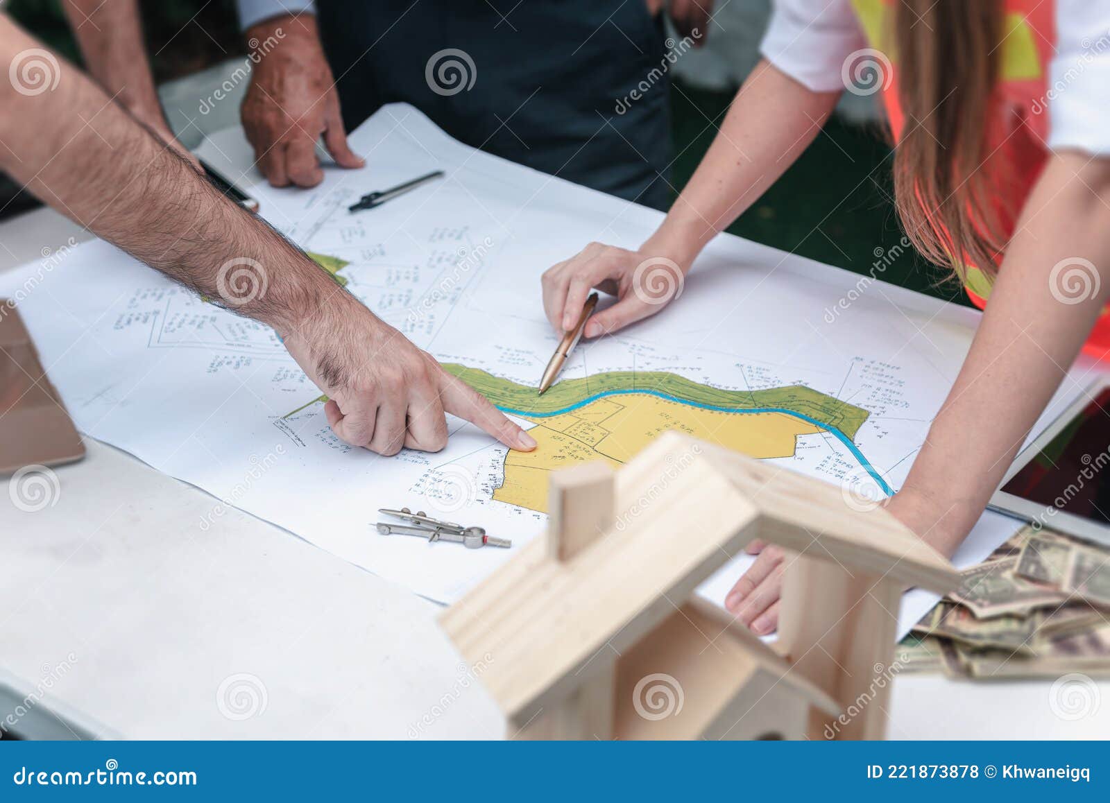 Construction Engineers Team Discussion and Brainstorming Meeting for ...