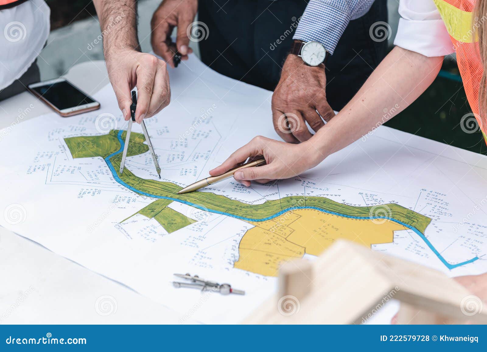 Construction Engineers Team Discussion and Brainstorming Meeting for ...