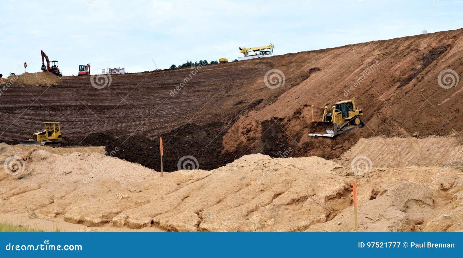 Construction Equipment at Construction Site in Georgia Stock Image ...