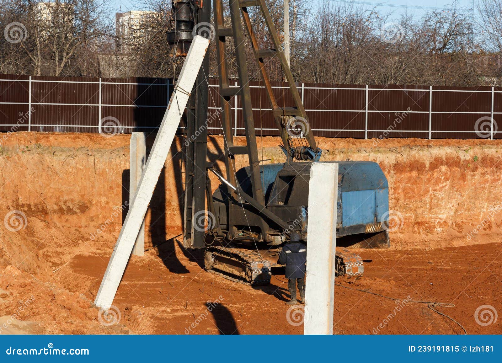 Construction Equipment. Equipment for Foundation Works Stock Image ...