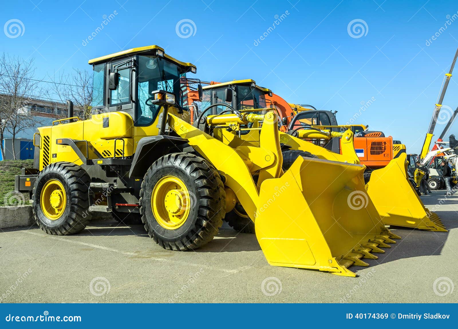 Construction Equipment stock image. Image of front, excavator - 40174369