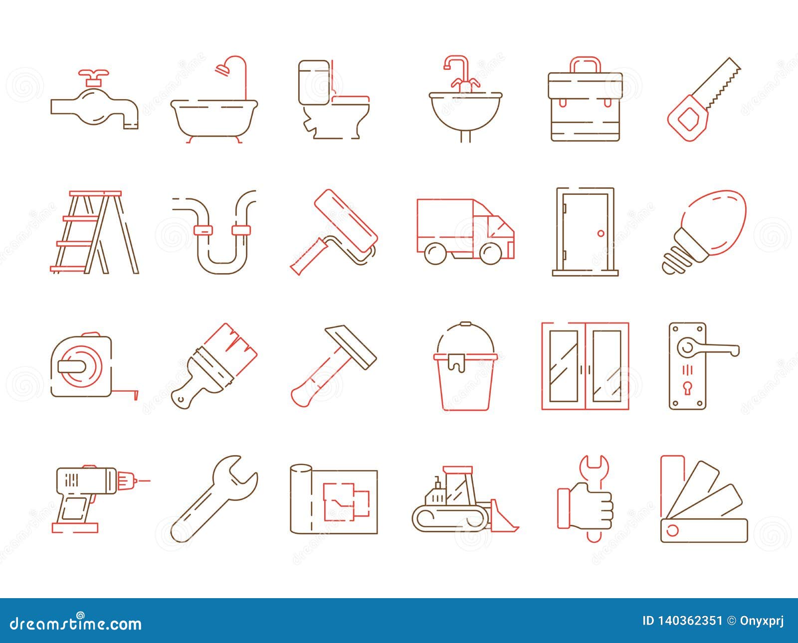 Construction Equipment Icon. Building Home Repair Support Service ...