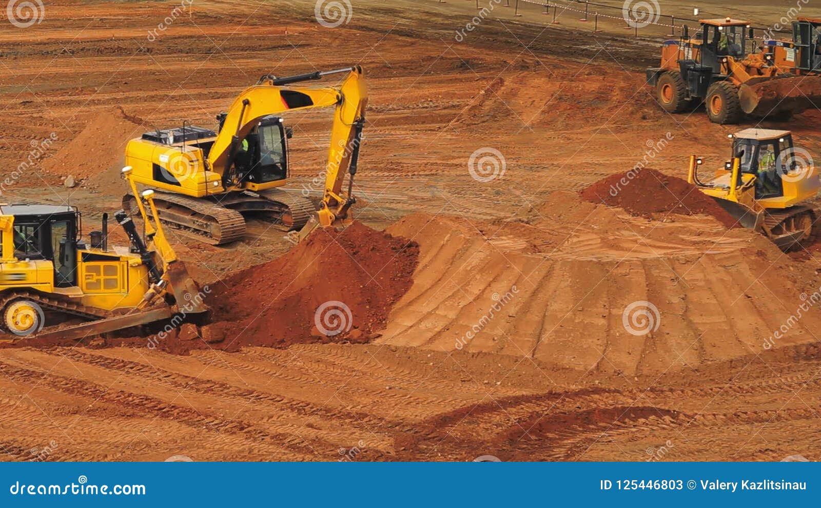 Construction Equipment at Mining Quarry. Mining Industry. Mining ...