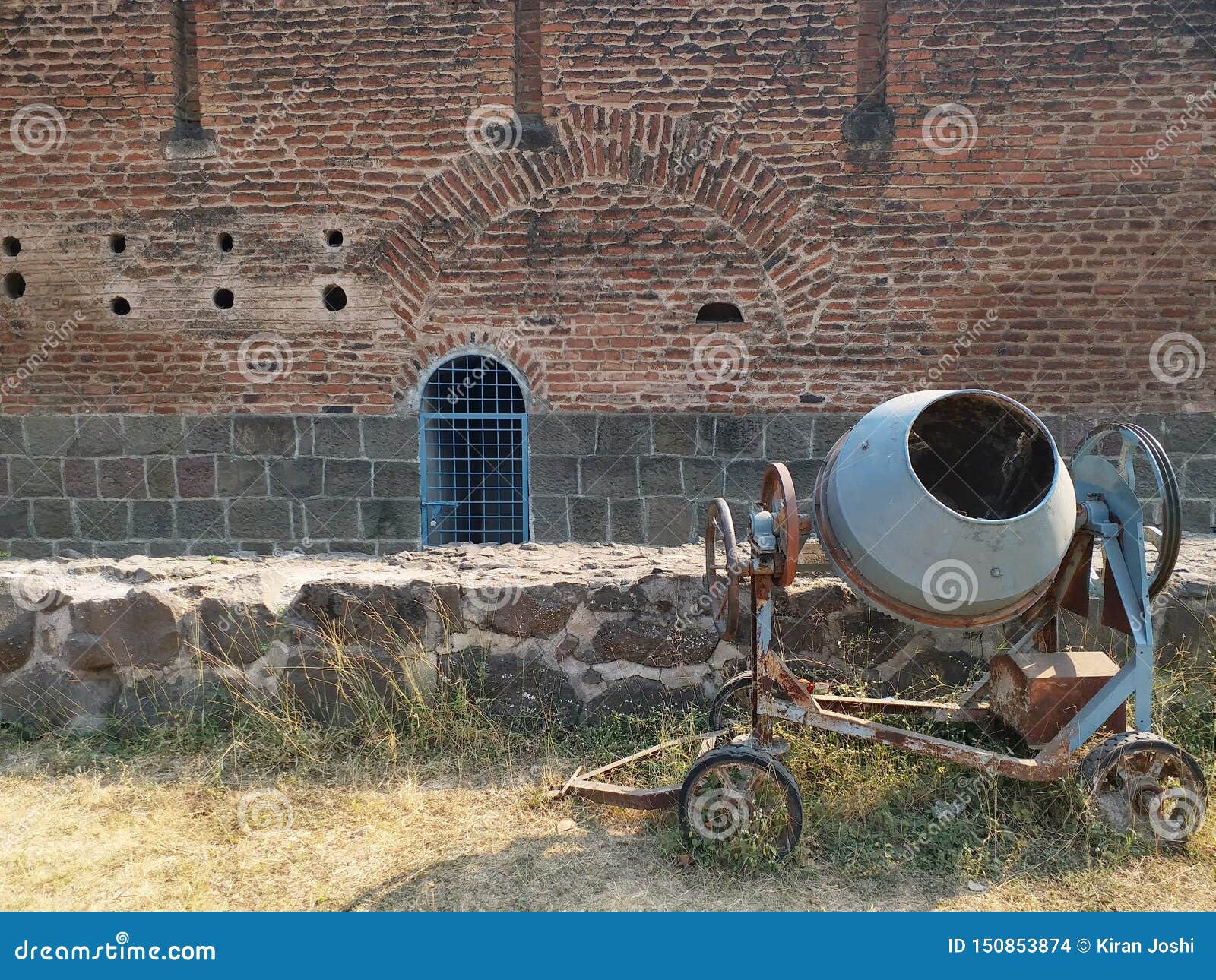 Construction Equipments at Building Site Stock Photo - Image of ...