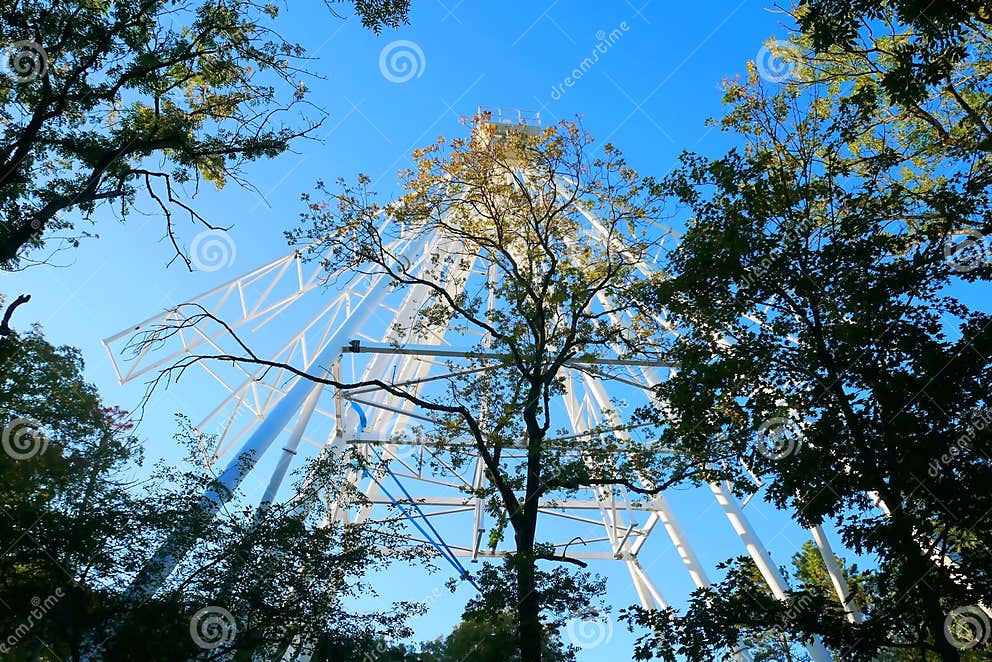 Construction of a Ferris Wheel. Stages of Construction of Ferris Wheel ...