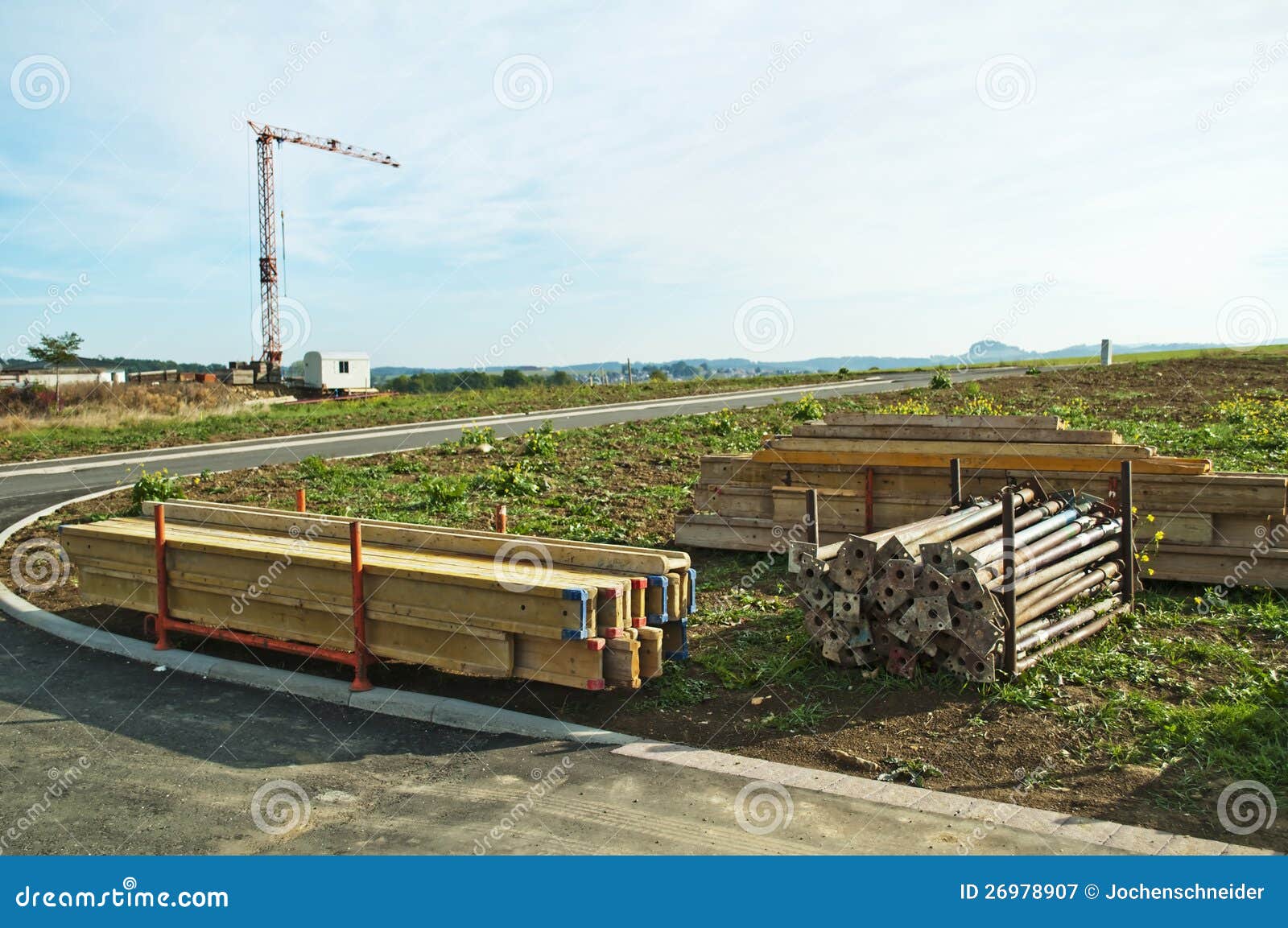 Construction field stock image. Image of growth, landscape - 26978907