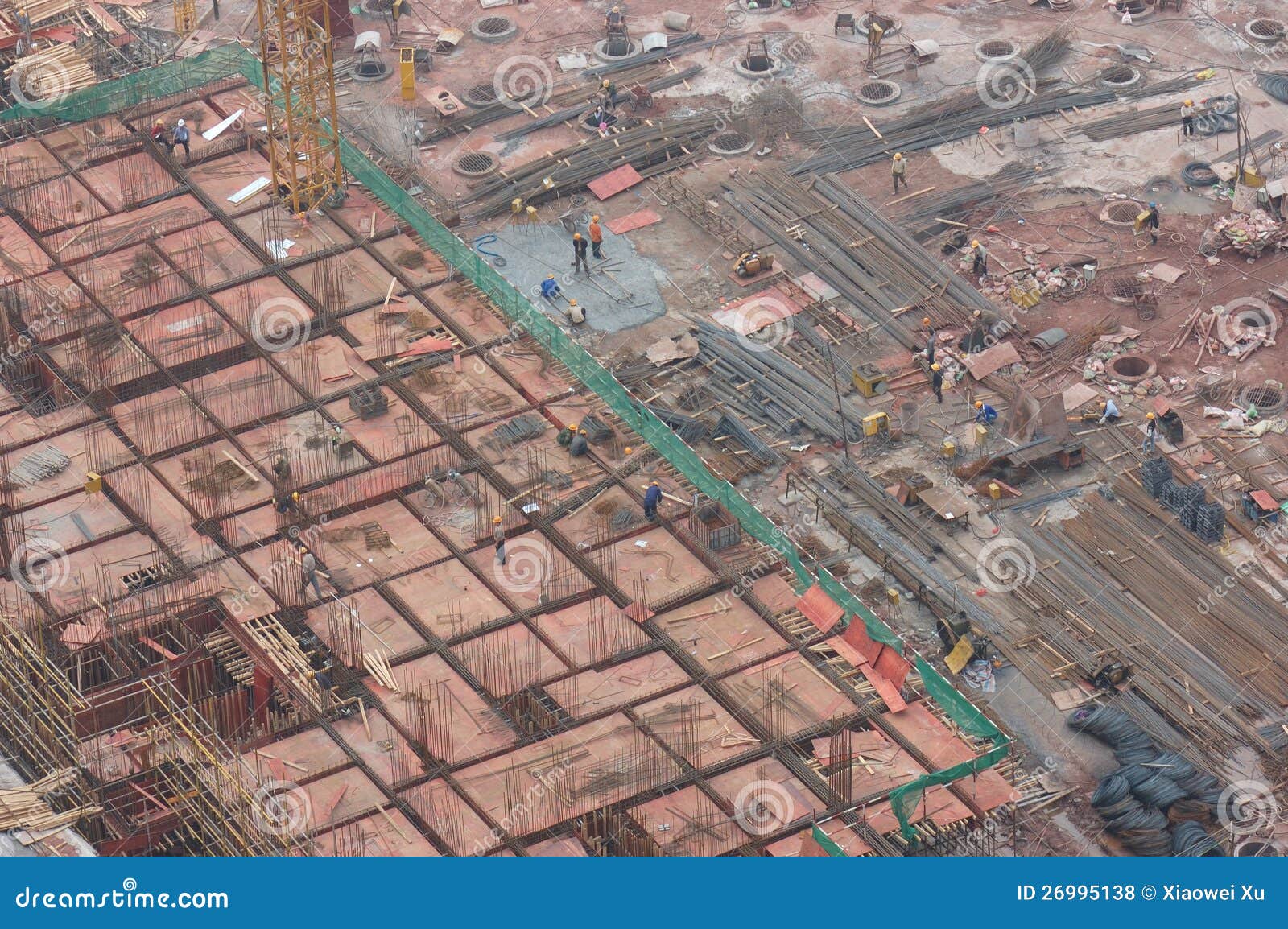 The construction field stock photo. Image of reinforcing - 26995138