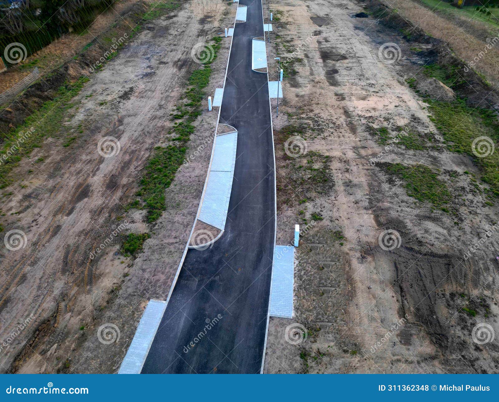 Construction in Fields on Native Soil. Where the Developer Will Bring ...