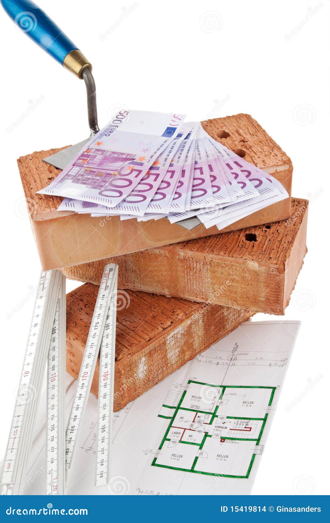 Construction, Financing, Building Societies. Brick Stock Photo - Image ...