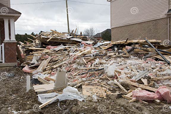 Construction after fire stock image. Image of house, construction - 1202325