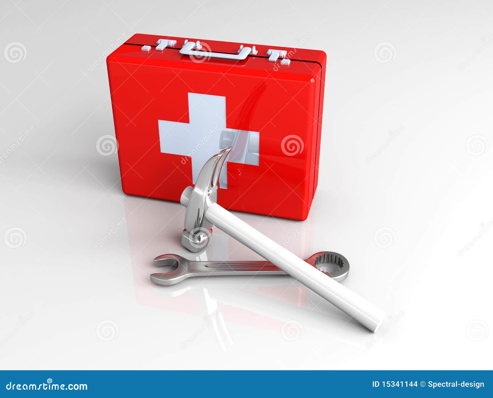 Construction First aid stock illustration. Illustration of construction ...