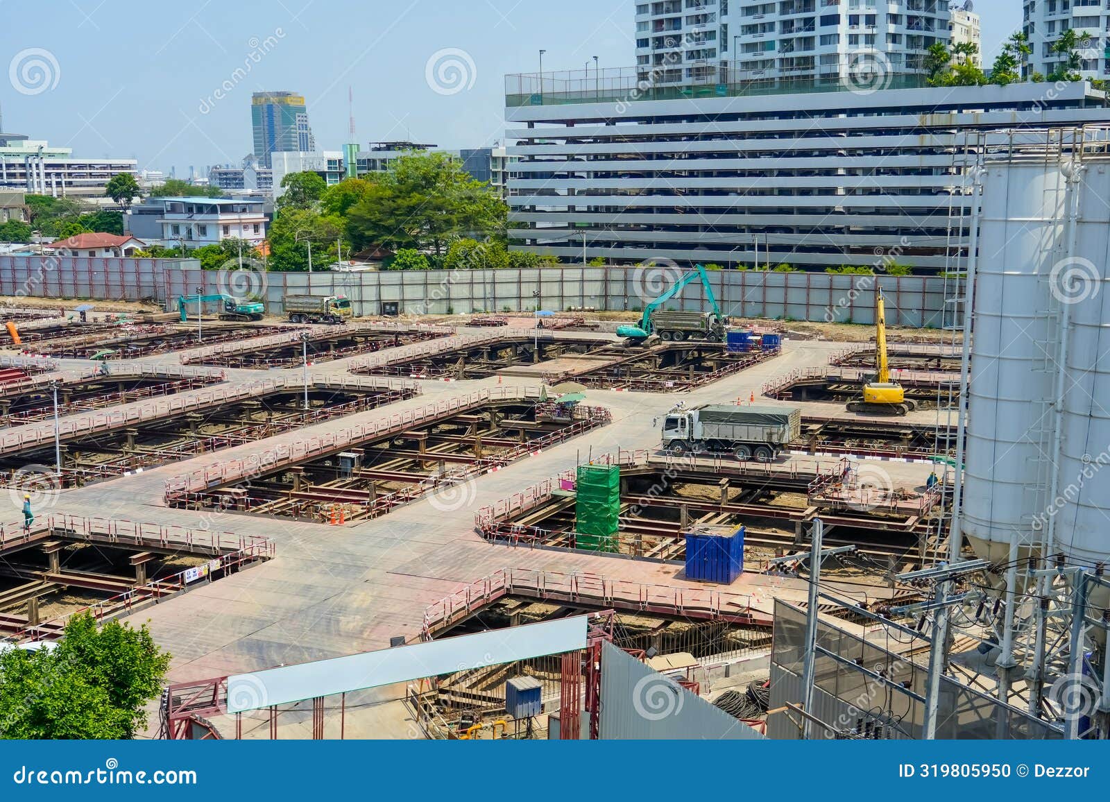 Construction First Floor Based Cement, Foundation Supports Future ...