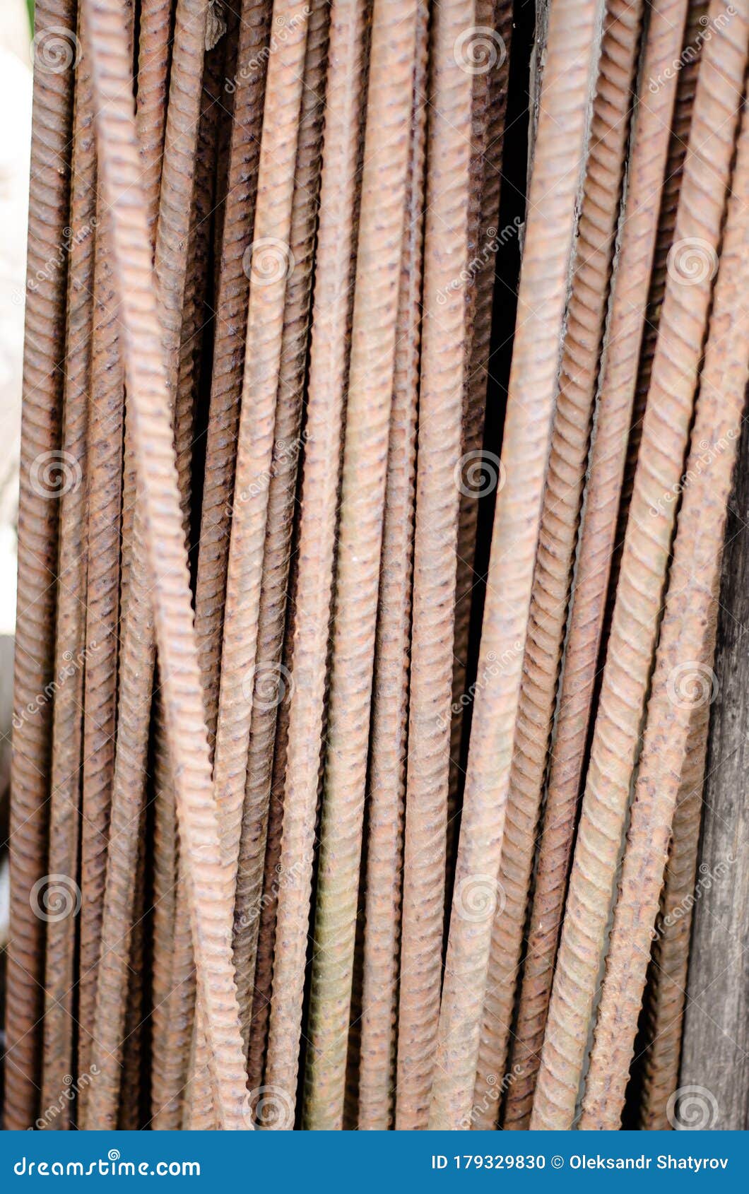 Construction Fittings Close-up. Reinforcement Materials. Stock Photo ...