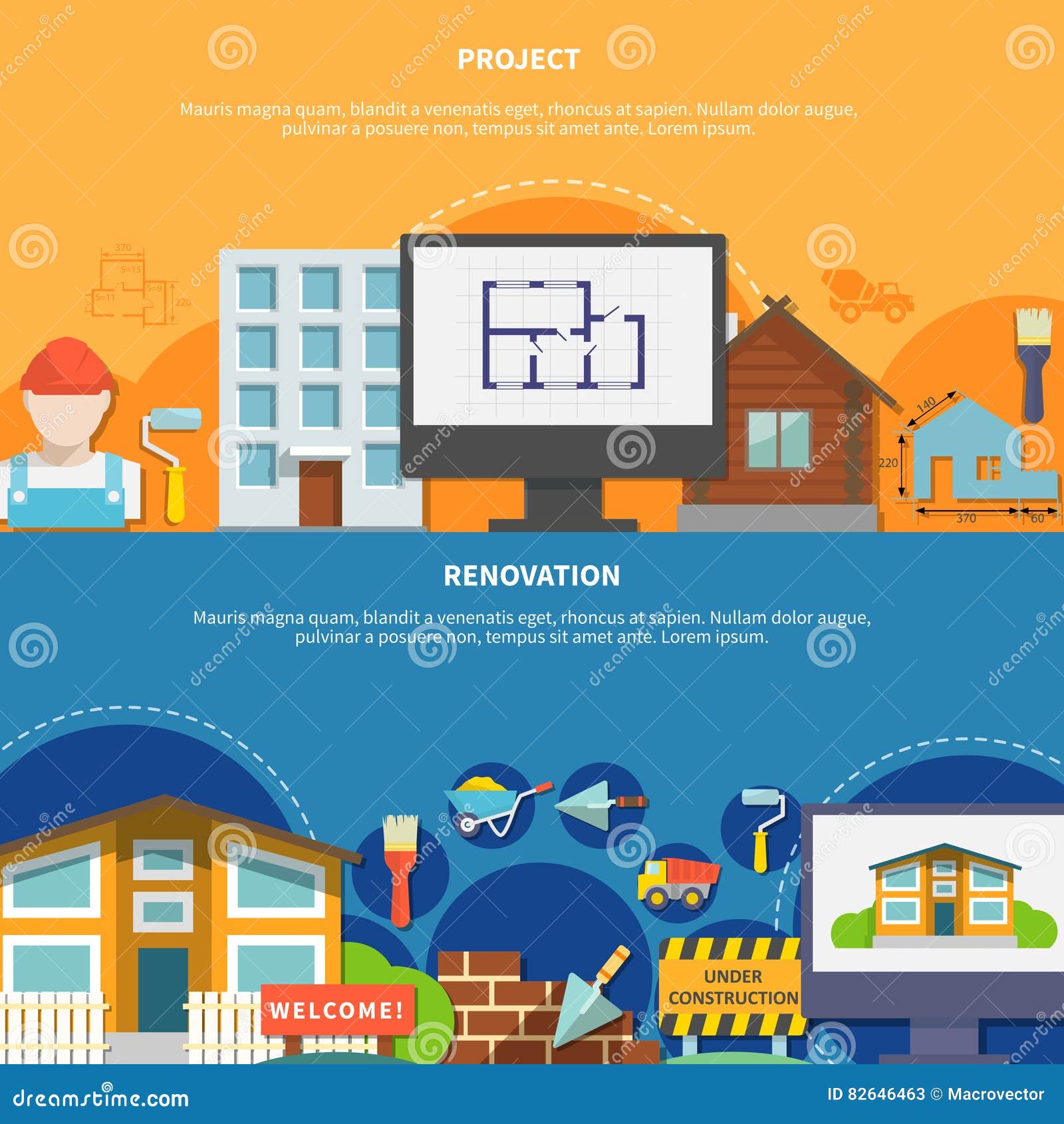 House Reconstruction Cycle Symbol Royalty-Free Cartoon | CartoonDealer ...