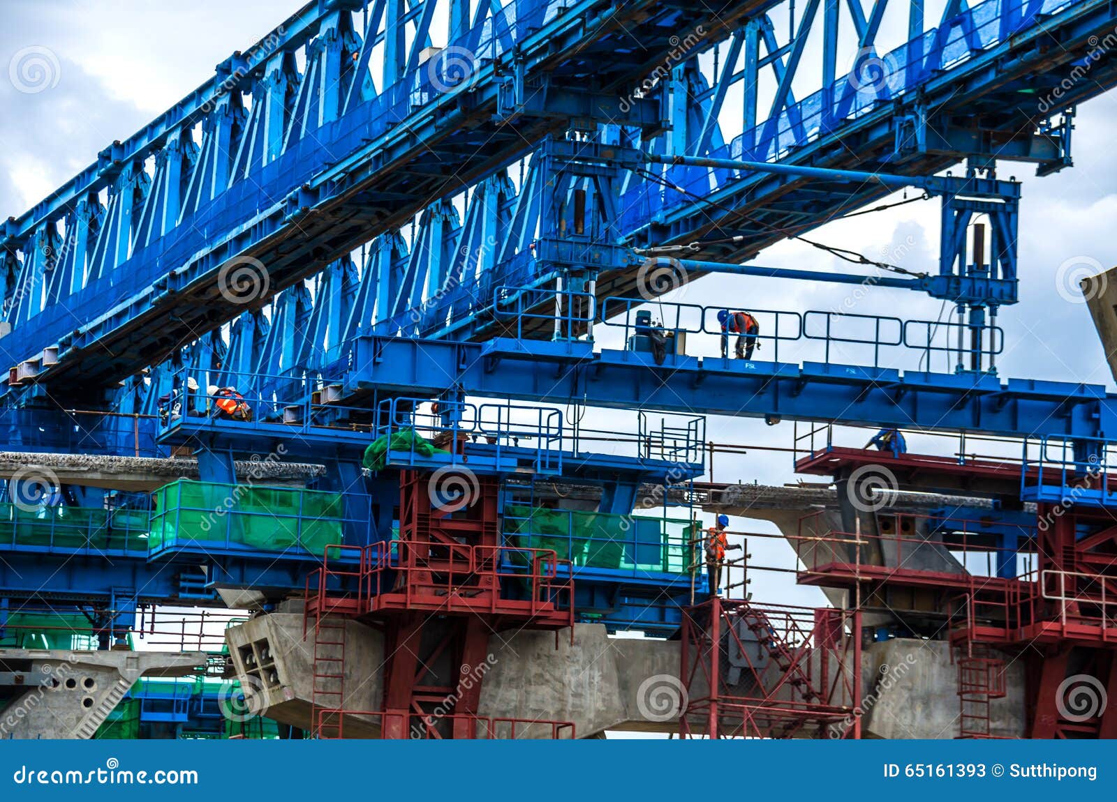 The Construction of Flyovers Stock Image - Image of ferroconcrete ...