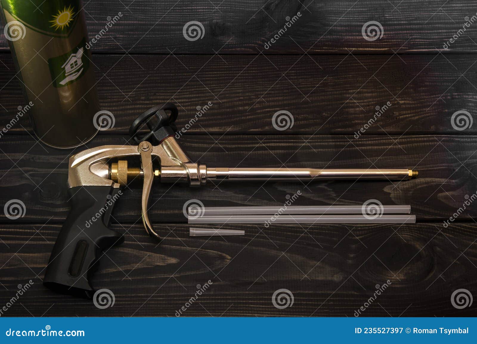 Construction Foam Gun Teflon Coated Construction Gun Stock Image ...