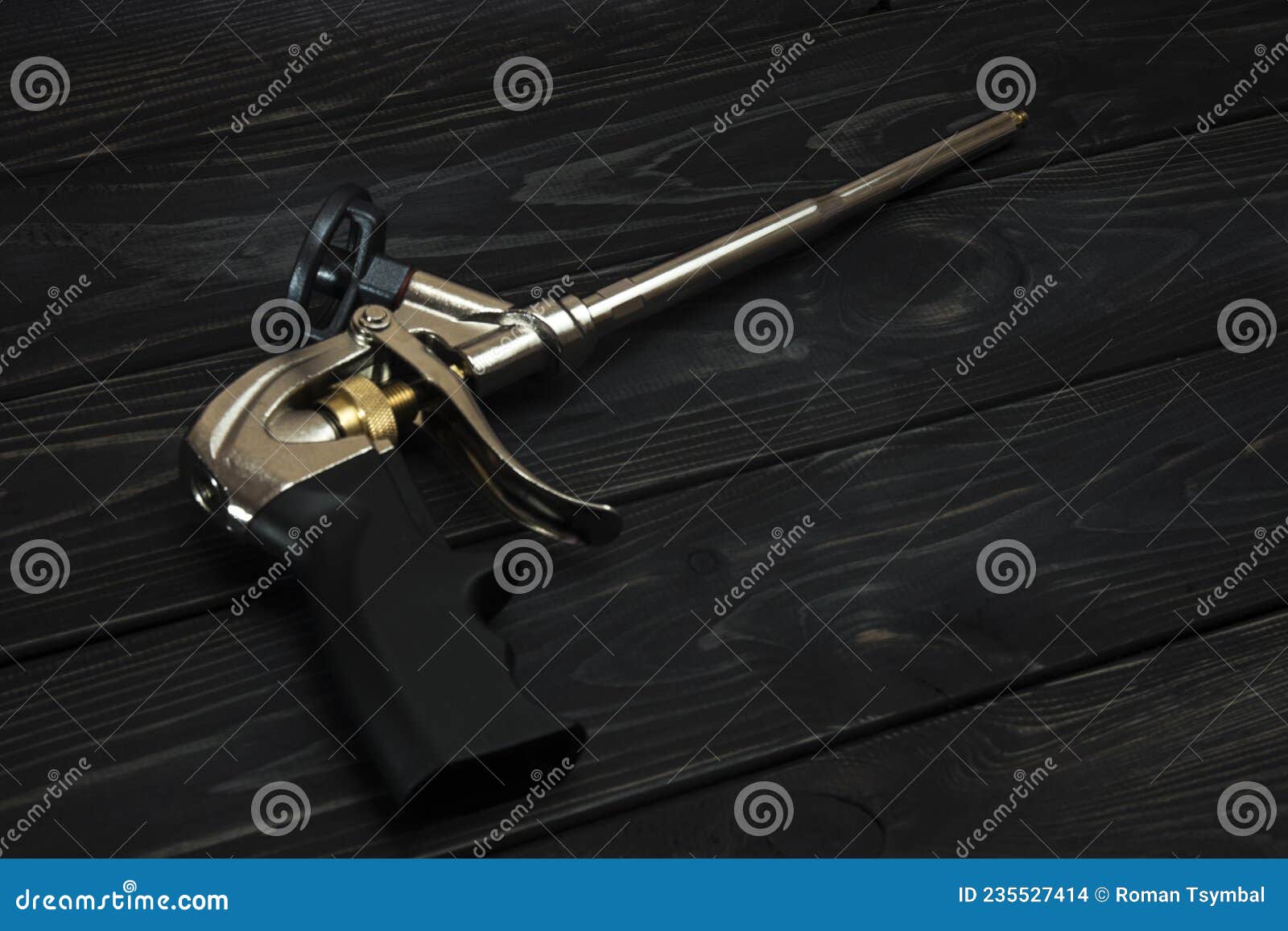 Construction Foam Gun Teflon Coated Construction Gun Stock Photo ...