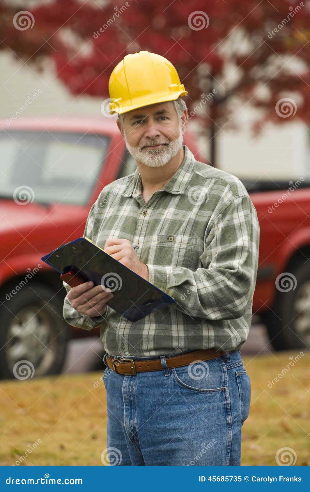 Construction Foreman stock image. Image of male, color - 45685735