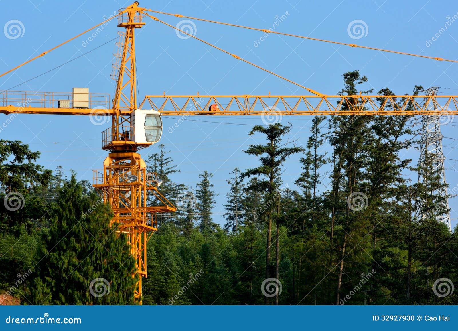 Construction in forest stock photo. Image of field, site - 32927930