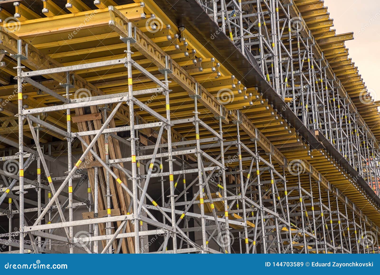 Construction Formwork for a Casting Stock Image - Image of casting ...