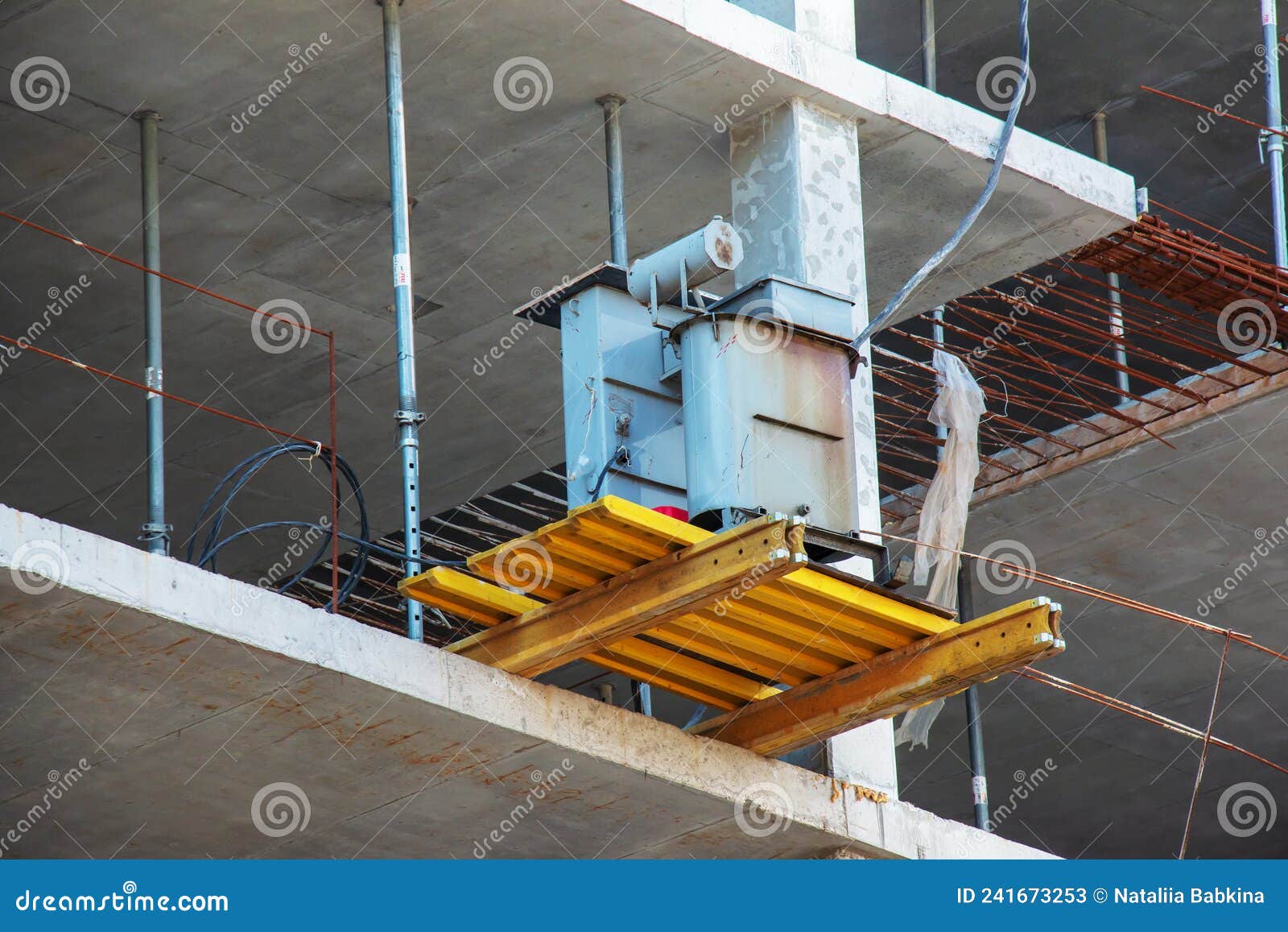 Formwork And Reinforcement Of Concrete Foundation With Metal Anchor ...