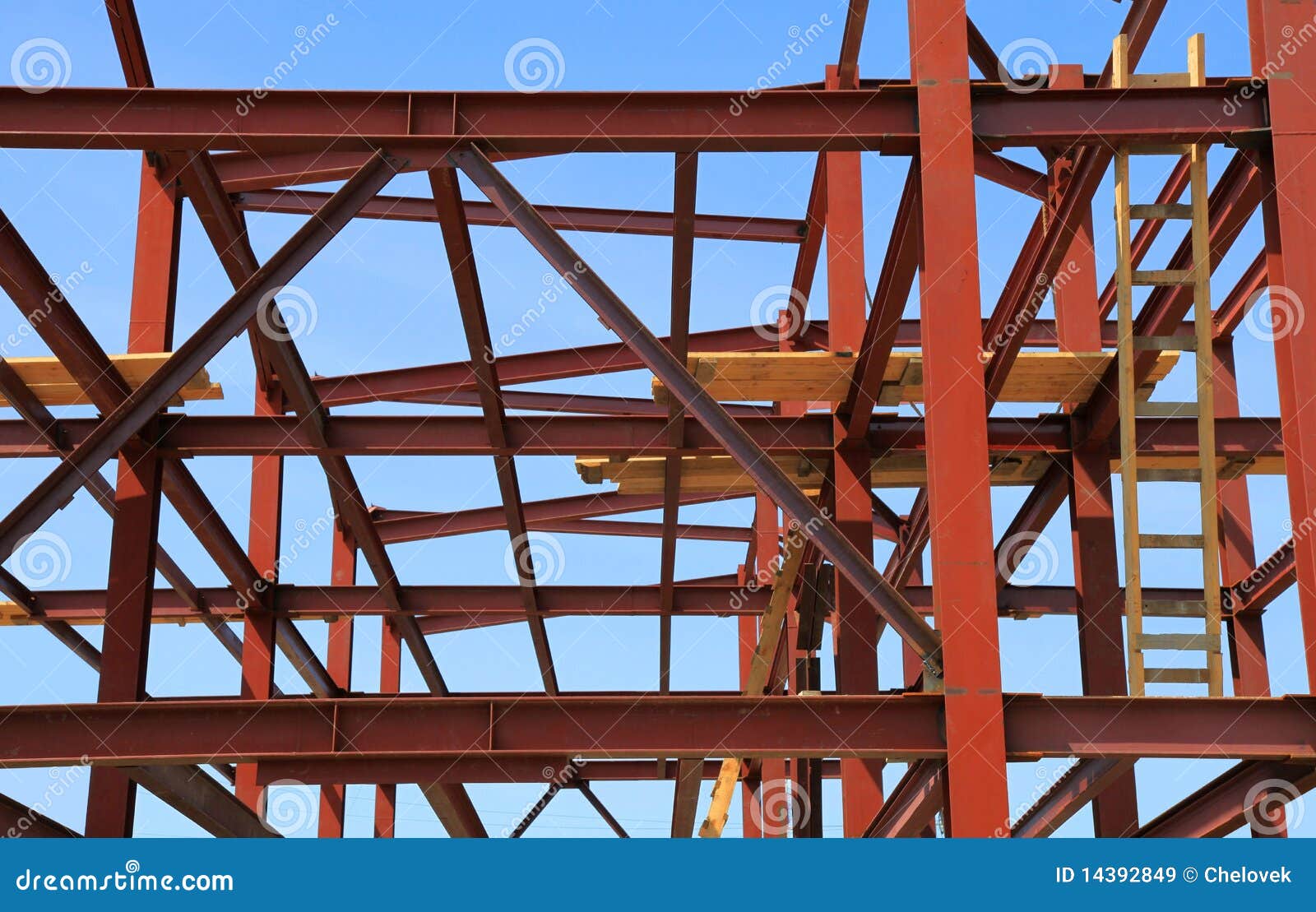 Construction frame stock image. Image of district, outdoors - 14392849