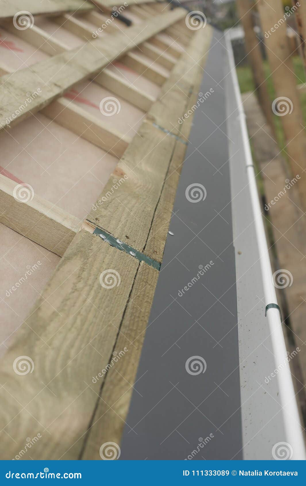 The Folded Roof Frame House Stock Image - Image of view, roofing: 111333089