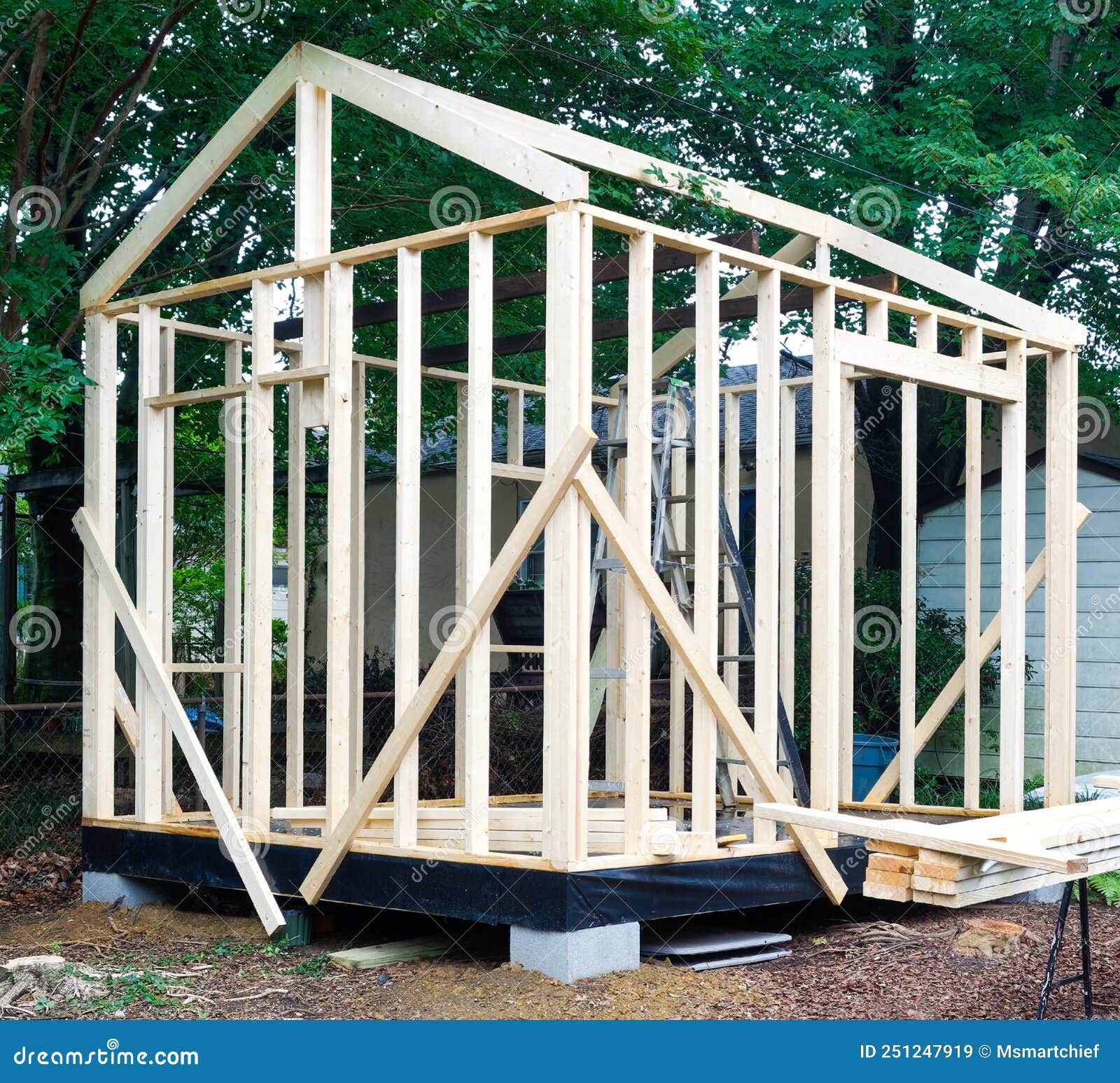 Construction Frame stock image. Image of house, build - 251247919