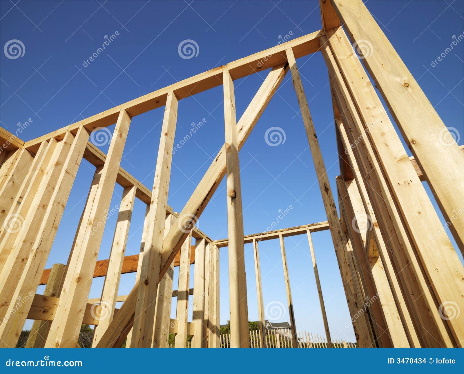 Construction frames. stock photo. Image of lumber, structures - 3470434