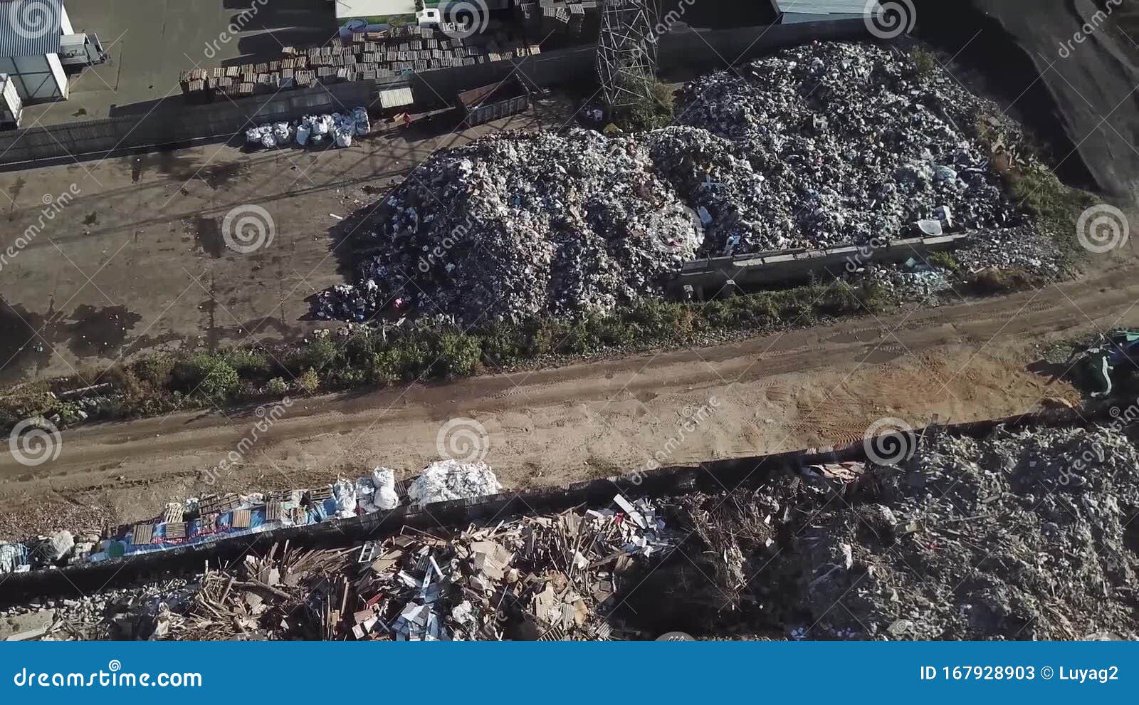 Construction Garbage Warehouse. Construction Garbage Stock Video ...