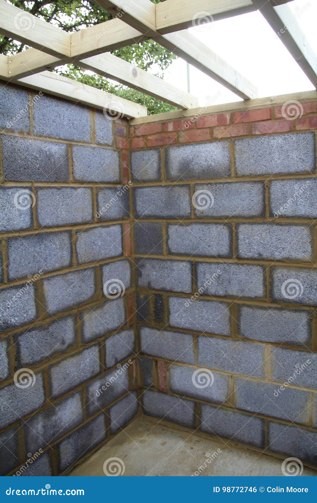 Construction of a Garden Shed Stock Photo - Image of structure ...