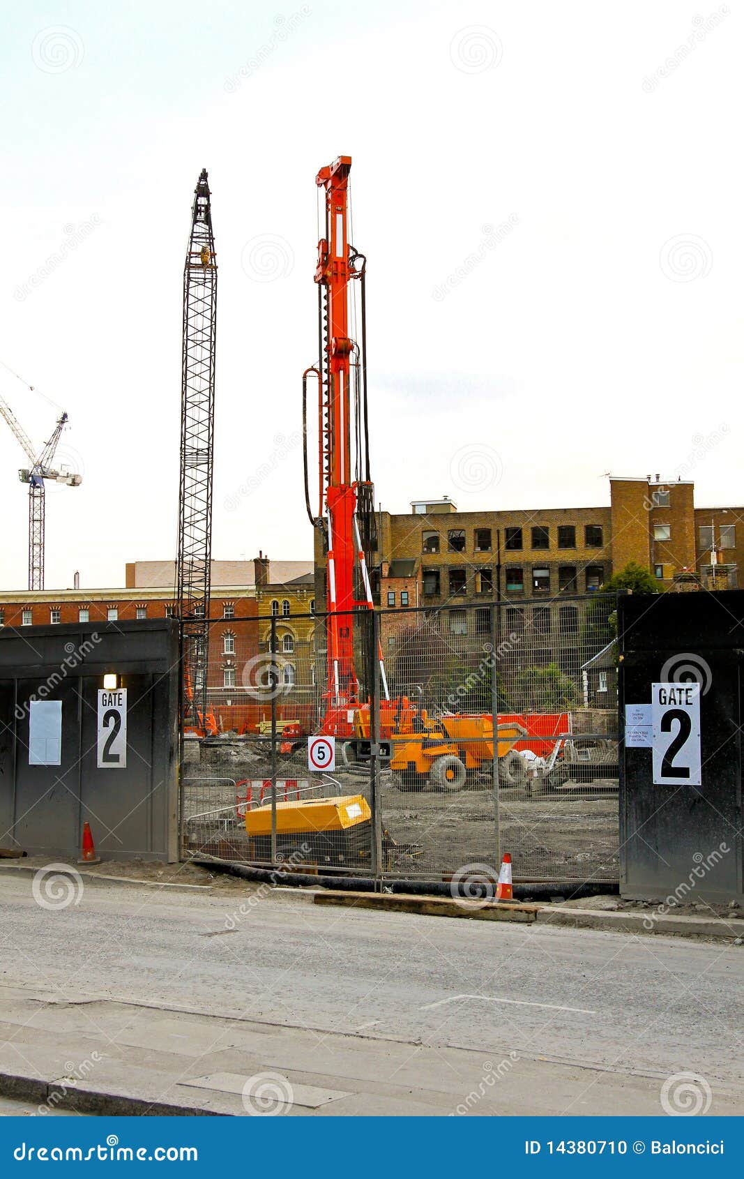 Construction gate stock photo. Image of building, gate - 14380710