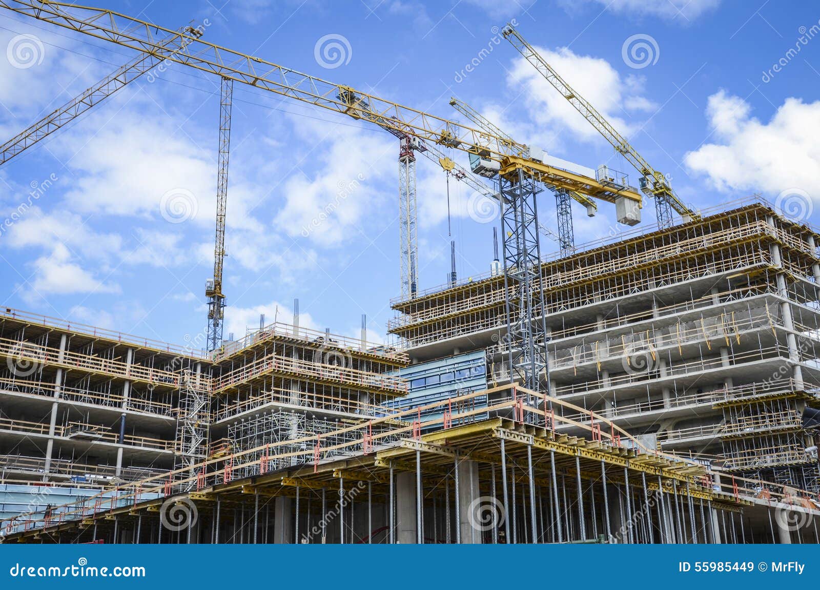 Construction stock image. Image of architecture, concrete - 55985449