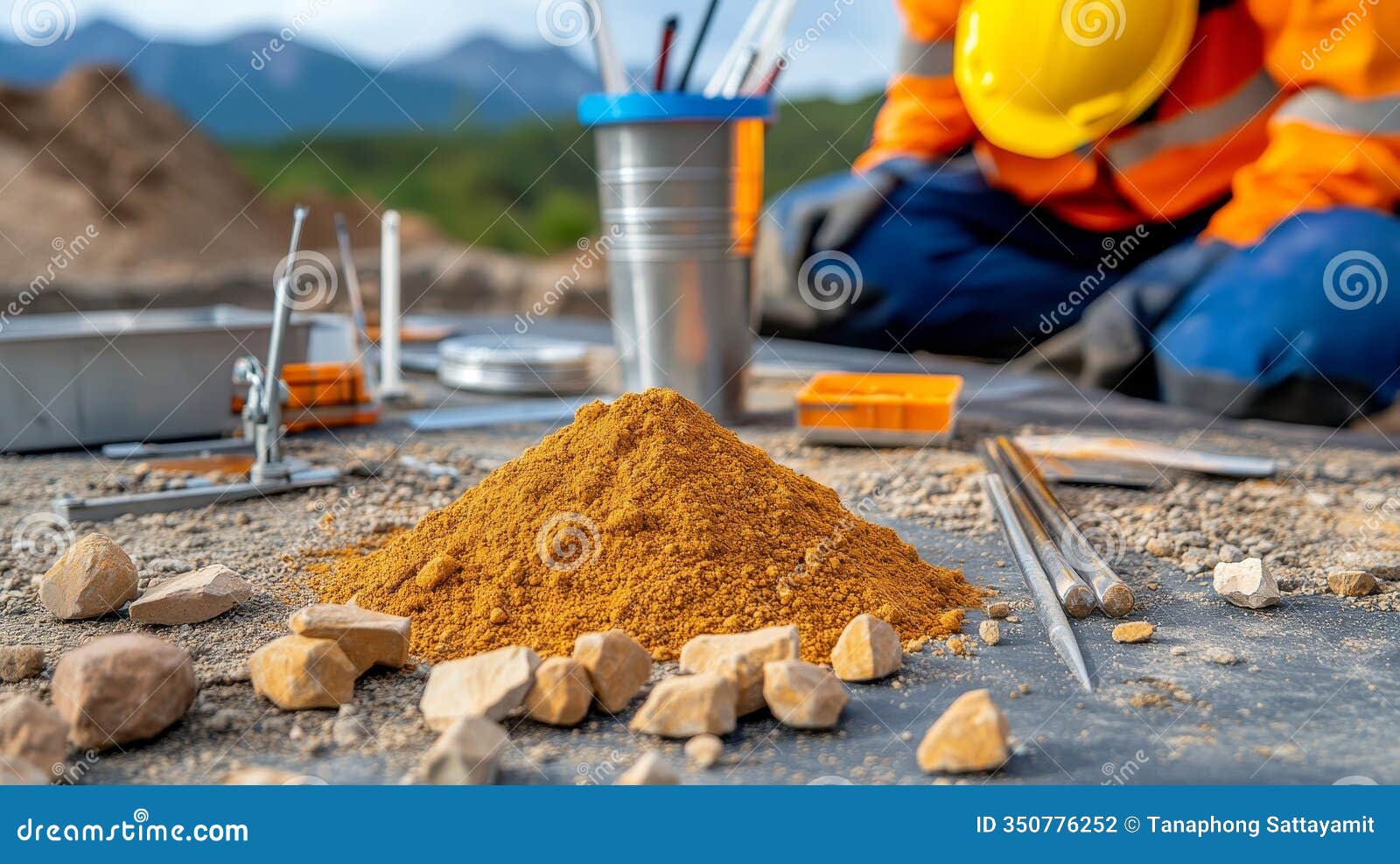 Soil Sample Analysis on Site Construction Geology Testing Sample ...