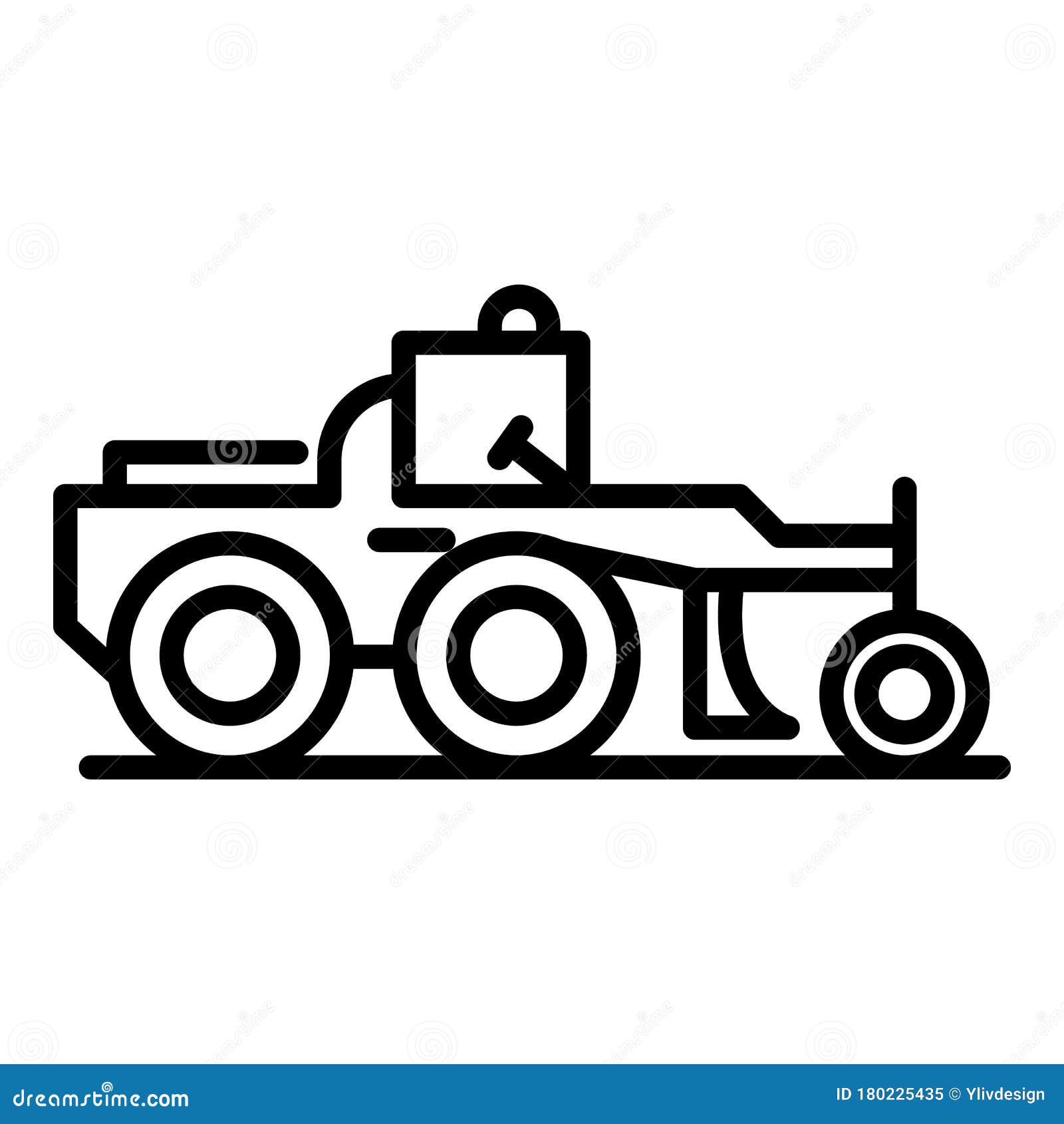 Telehandler With Bucket Vector Illustration | CartoonDealer.com #76017176