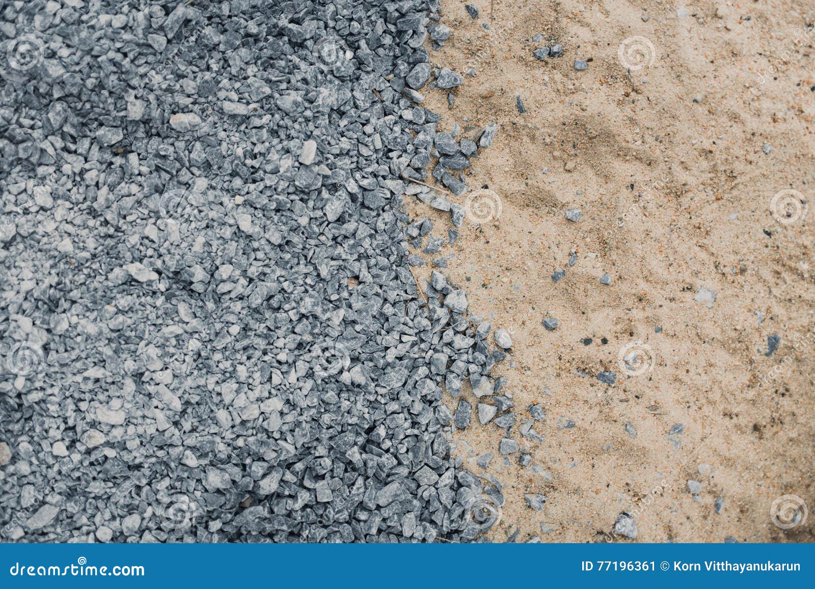 Construction Granite Rock and Sand Stock Image - Image of hard, pattern ...