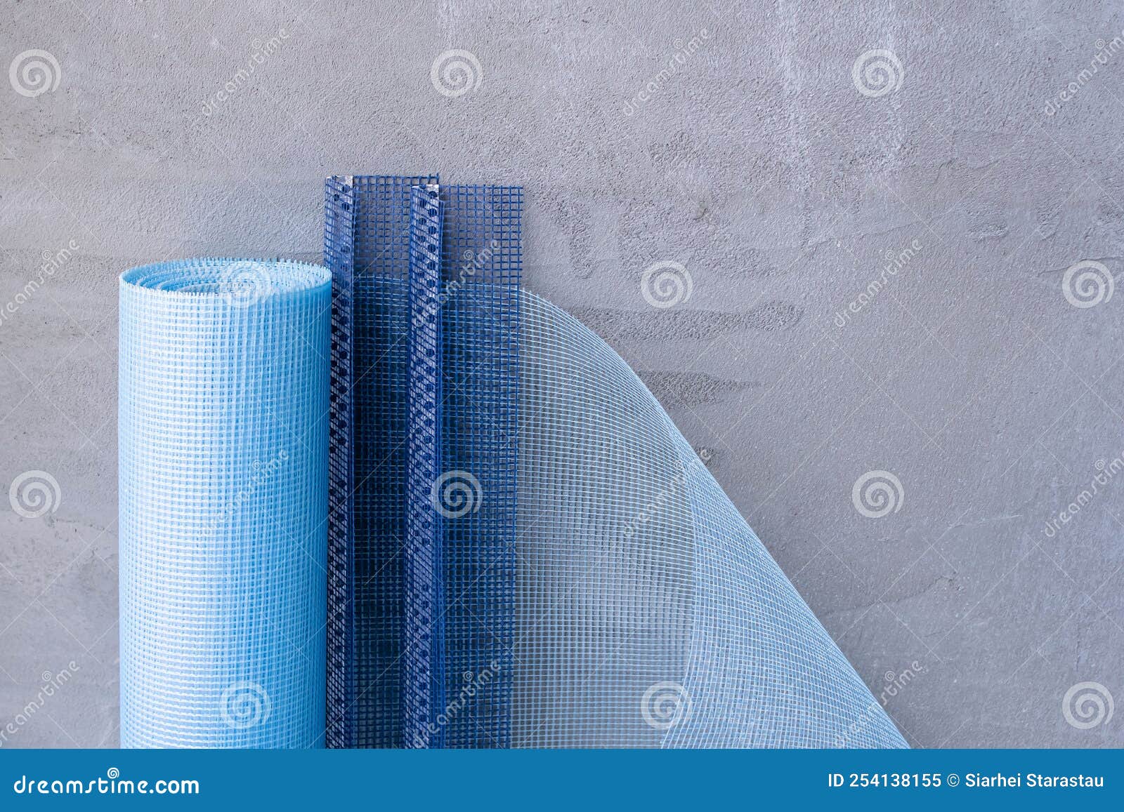Construction Grid for Plaster Stock Image - Image of project ...