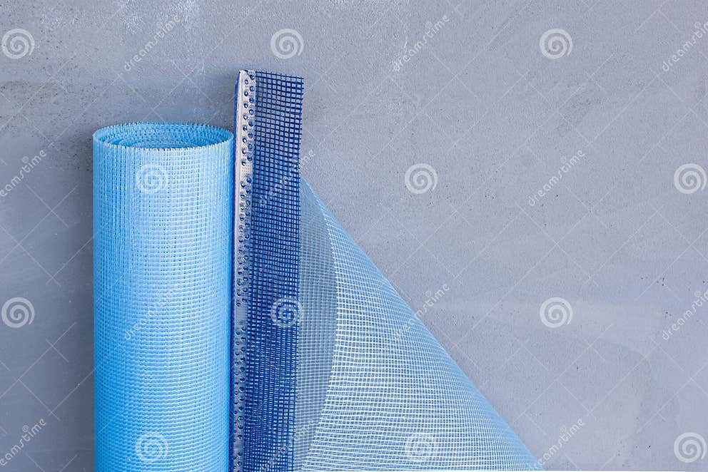 Construction Grid for Plaster Stock Photo - Image of residential ...