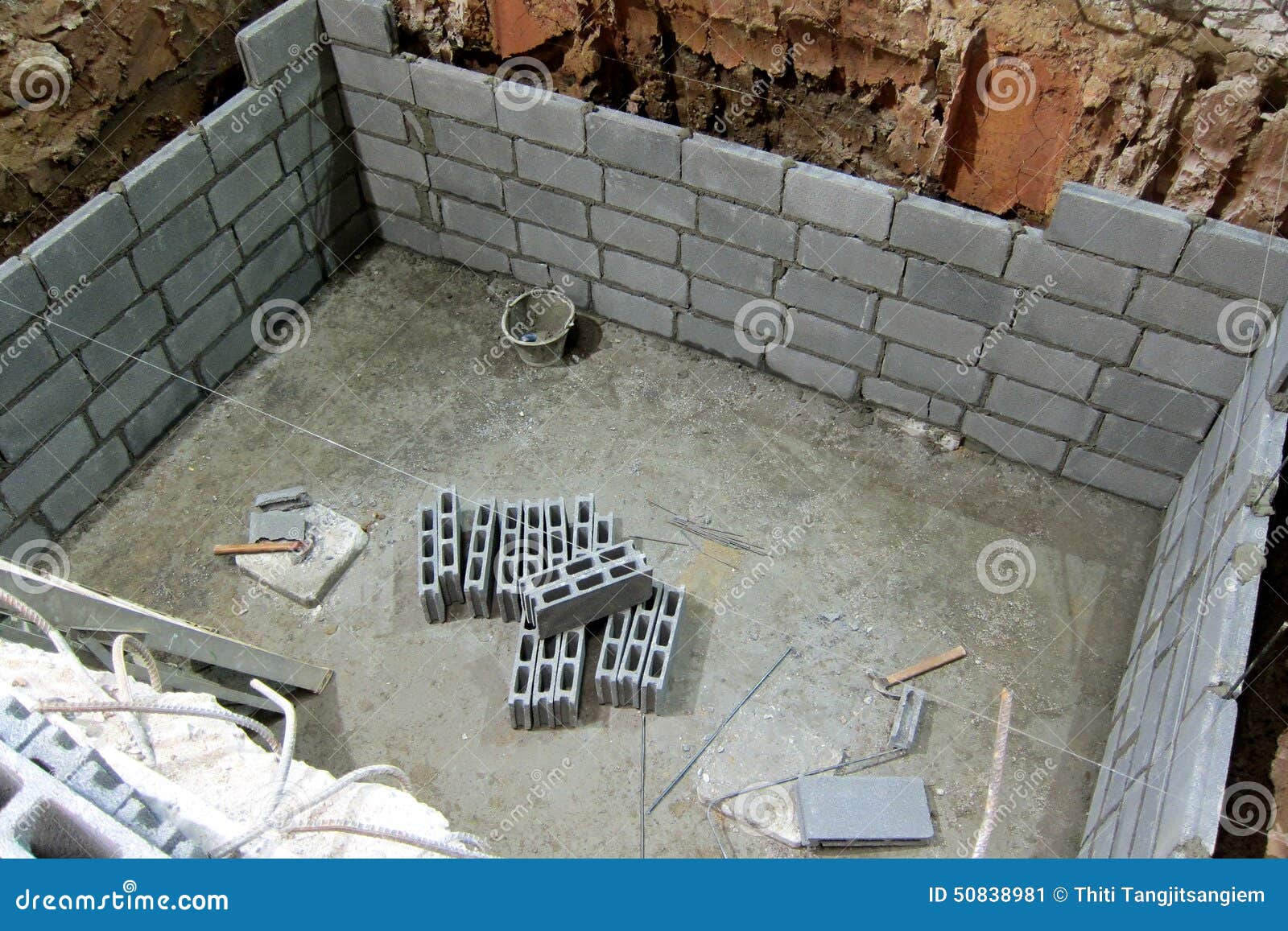 Construction ground stock image. Image of formwork, construction - 50838981